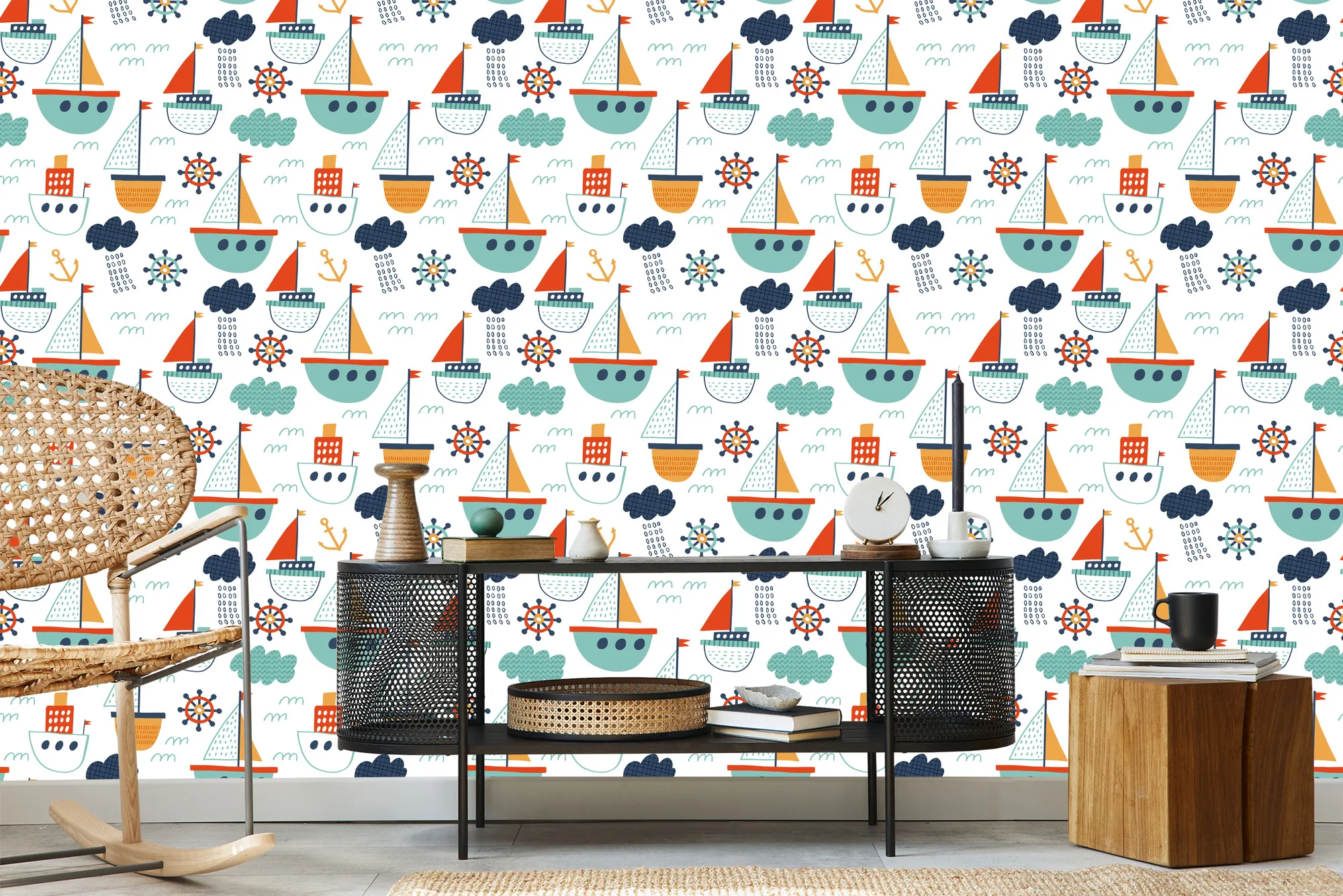 Behang Schepen Op Zee - SASA Store